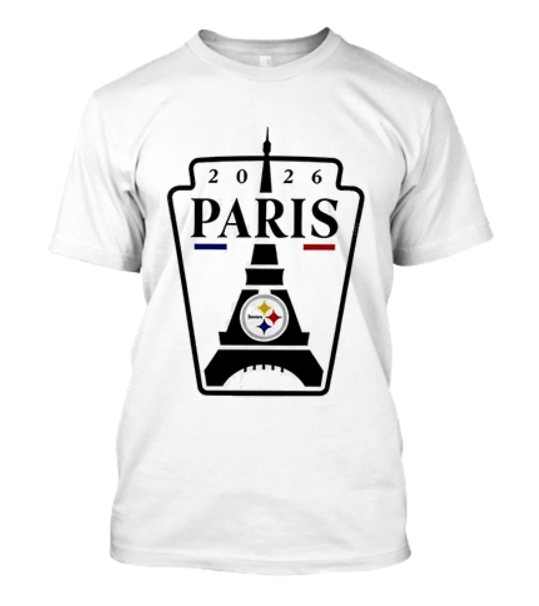 Pittsburgh Steelers The Terrible Towel 2024 Paris Eiffel Tower T-Shirt