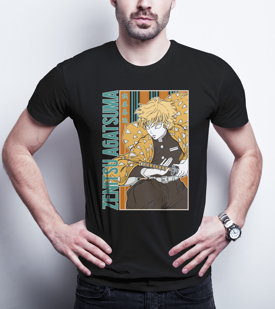 Zenitsu Agatsuma Kimetsu No Yaiba Demon Slayer T-Shirt