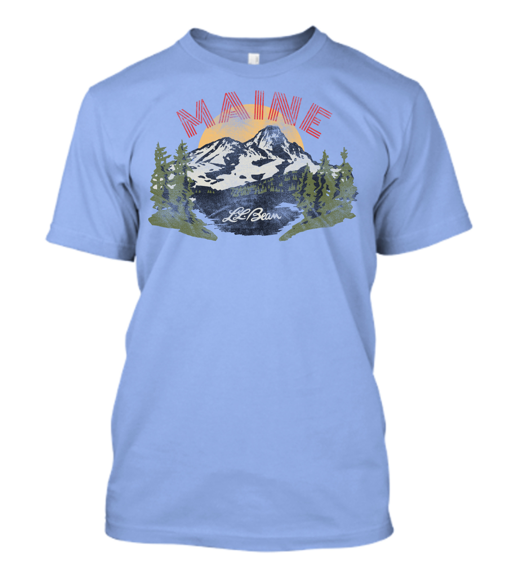 MAINE LL BEAN Mountain Landscape T-Shirt