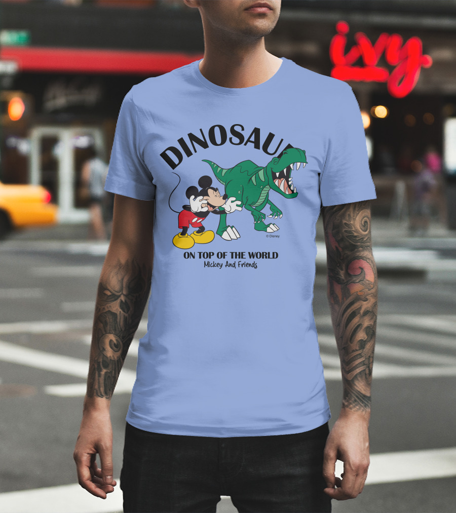 DINOSAUR On Top Of The World Mickey And Friends T-Shirt