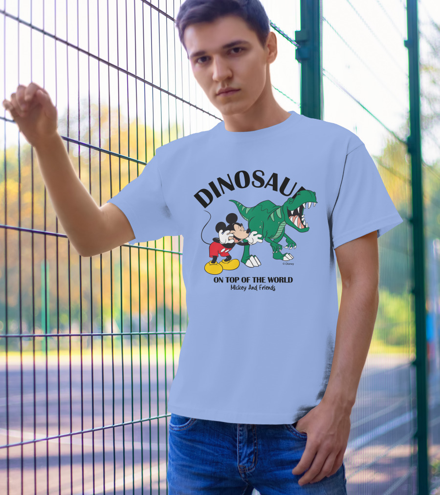 DINOSAUR On Top Of The World Mickey And Friends T-Shirt