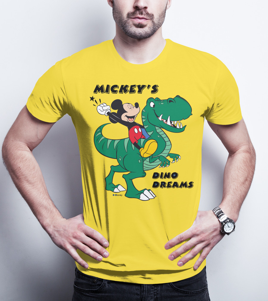 Mickey's Dino Dreams Adventure With Dinosaur Disney T-Shirt