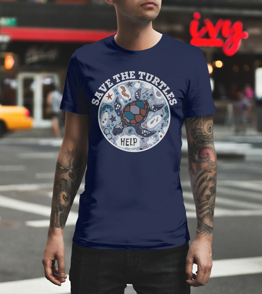 Save The Turtles Help Ocean Animal Rescue Campaign T-Shirt