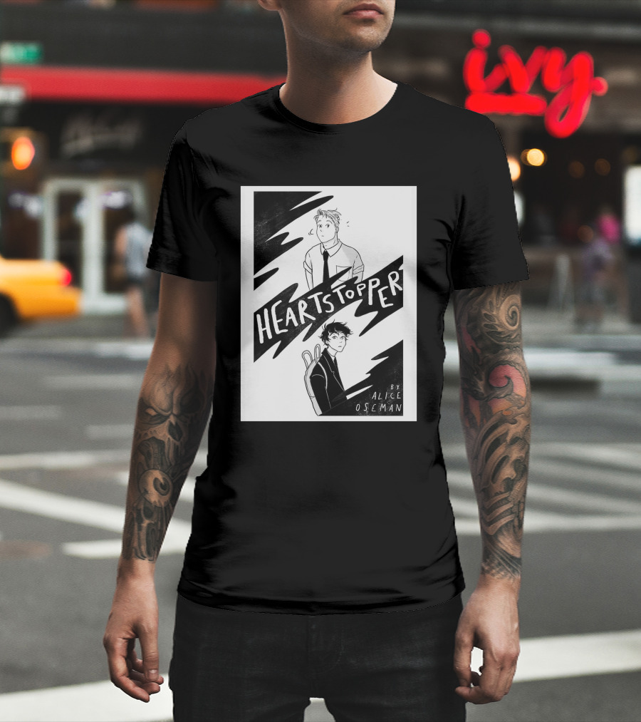 Heartstopper By Alice Oseman Solitaire Co UK Frances Janvi3r Graphic Novel Cover T-Shirt