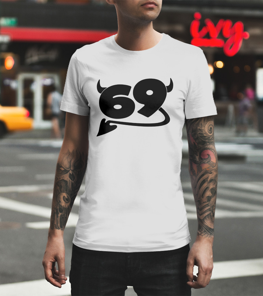 King Princess Merch 69 Devil Graphic White T-Shirt