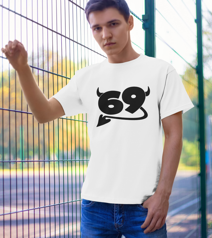 King Princess Merch 69 Devil Graphic White T-Shirt