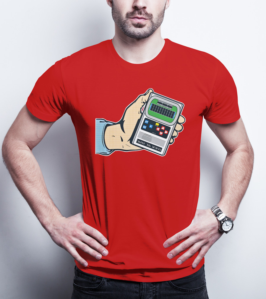Super 70s Sports Handheld Electronic Football Vintage Style Retro Gaming Nostalgia T-Shirt