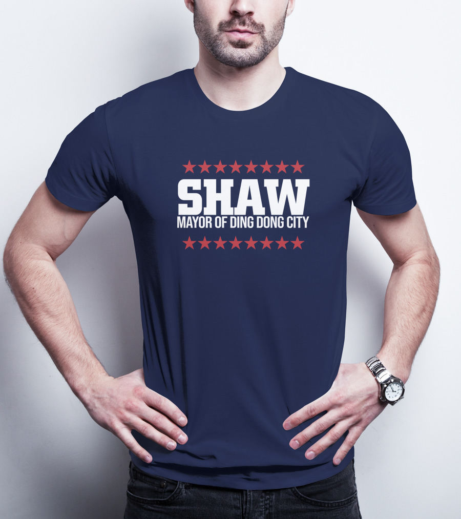 SHAW Mayor Of Ding Dong City Red Stars T-Shirt