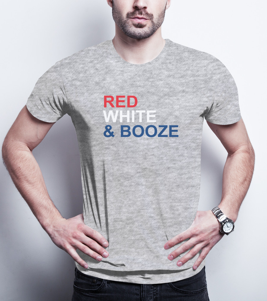 RED WHITE AND BOOZE Tim Young Merch T-Shirt