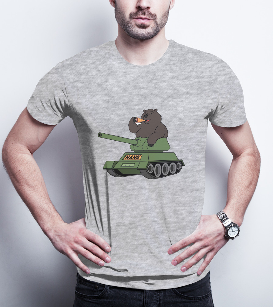 Pardon My Take Hank The Tank Bear Pizza Tank Big Cat T-Shirt
