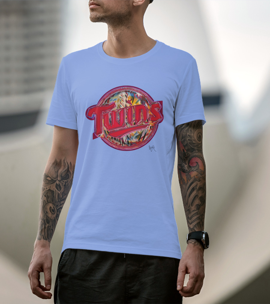 Twins Jimmy Longoria Local Artist Minnesota Baseball T-Shirt