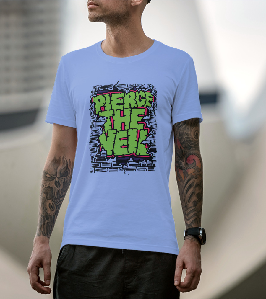 Pierce The Veil Freakish Beast Brick Wall T-Shirt