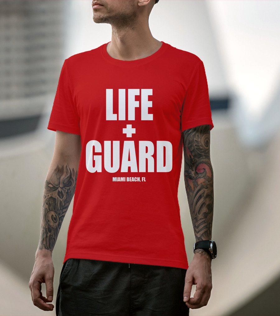 Lifeguard Miami Beach FL Thomas Sanders T-Shirt