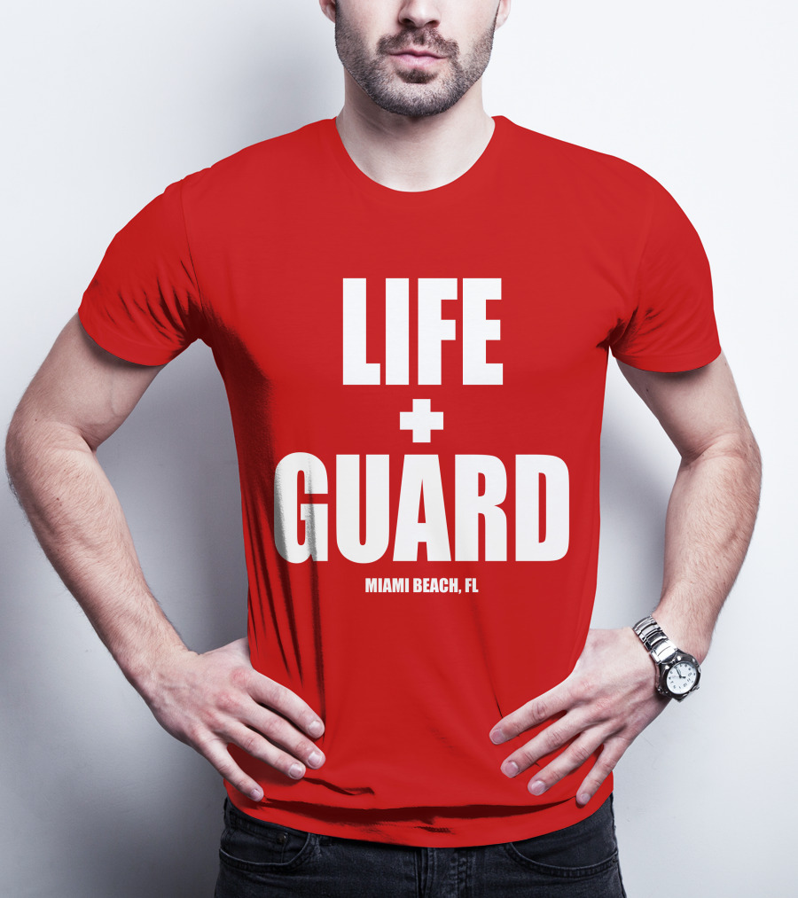 Lifeguard Miami Beach FL Thomas Sanders T-Shirt