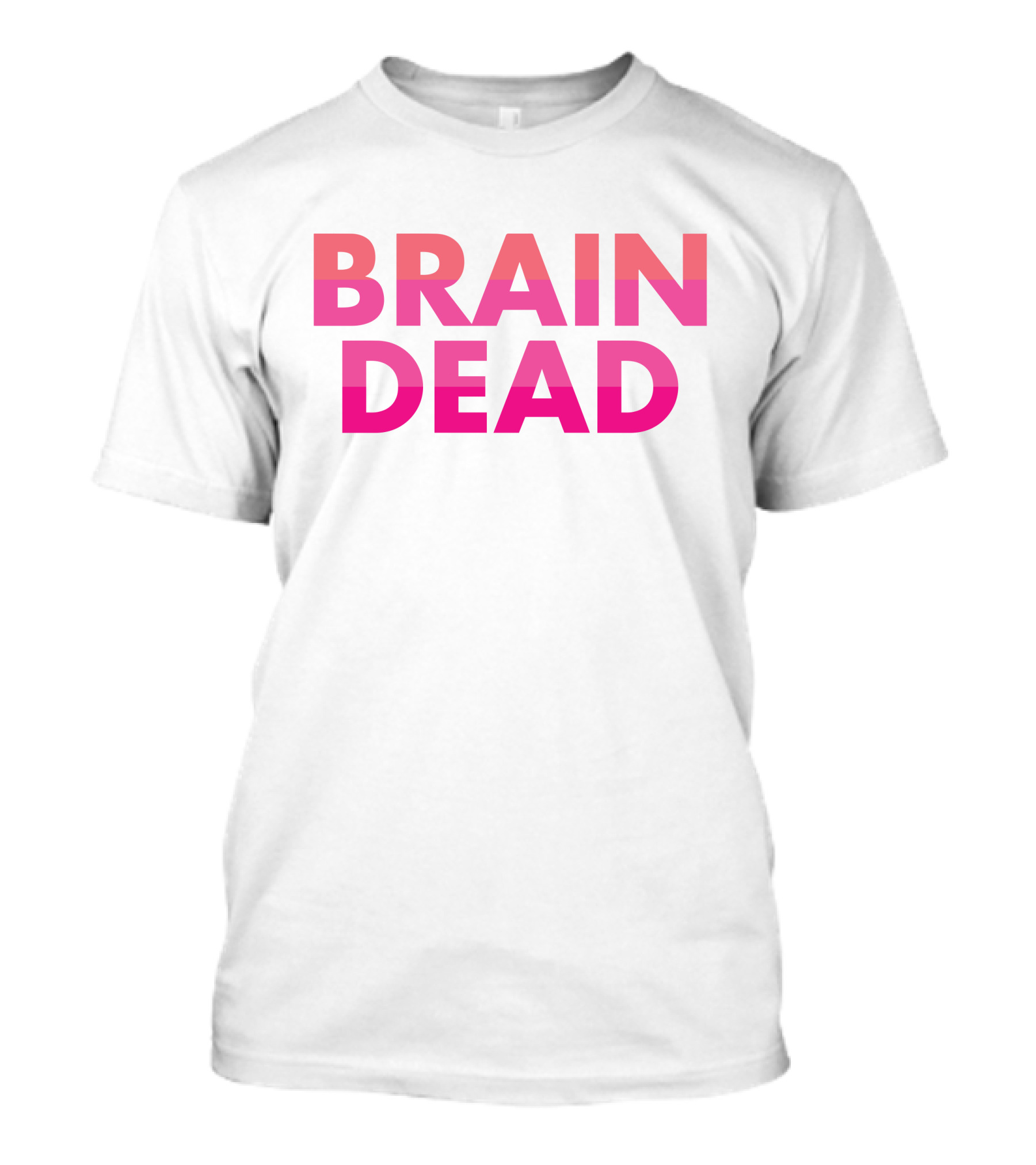 Ashleyloob Brain Dead Ashley Pink Gradient Text T-Shirt