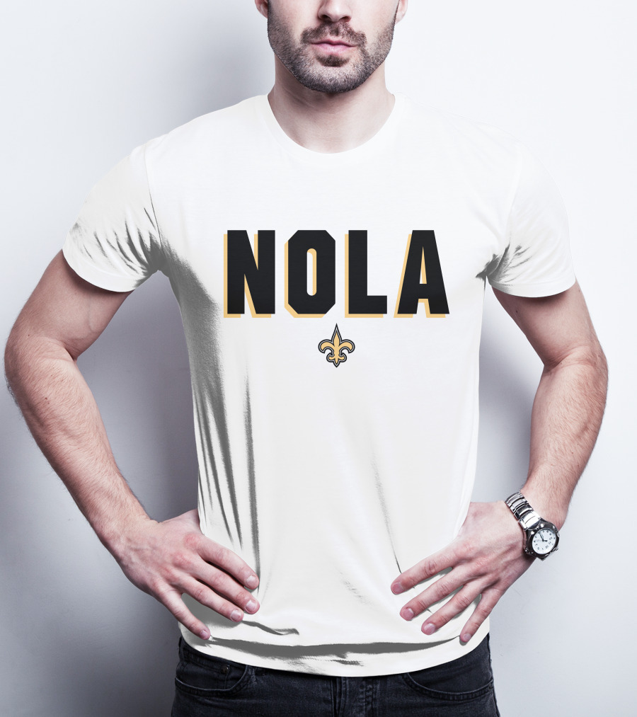 New Orleans Saints NOLA Fleur-de-Lis Verizon Alvin Kamara T-Shirt