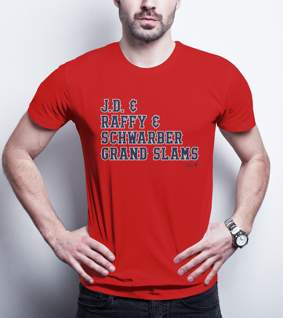 J.D. And Raffy And Schwarber Grand Slams Red Sox Merch T-Shirt