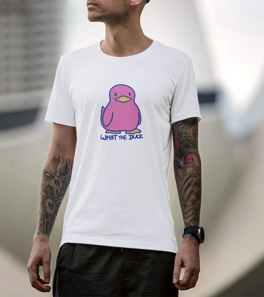 Sodapoppin Merch What The Duck Angry Pink Duck T-Shirt