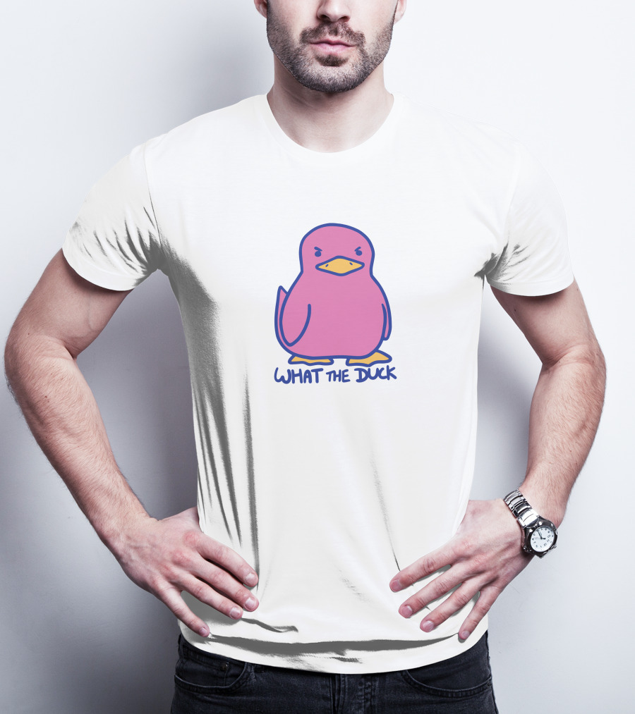 Sodapoppin Merch What The Duck Angry Pink Duck T-Shirt