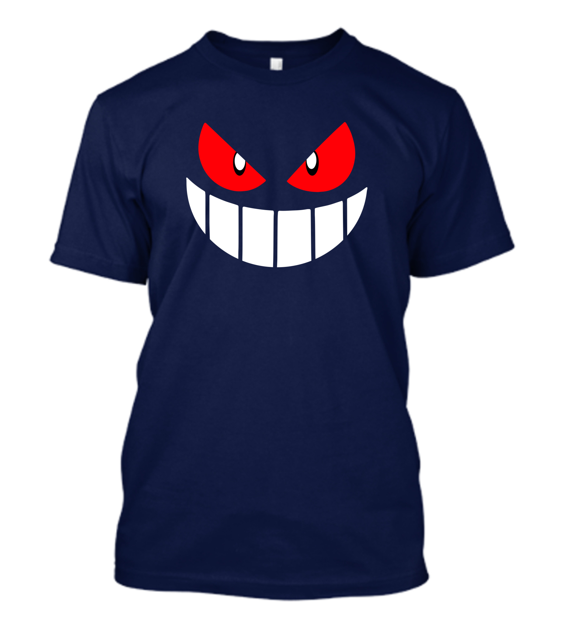 Gengar Pokemon Eyes Grinning Face Red Eyes White Teeth T-Shirt