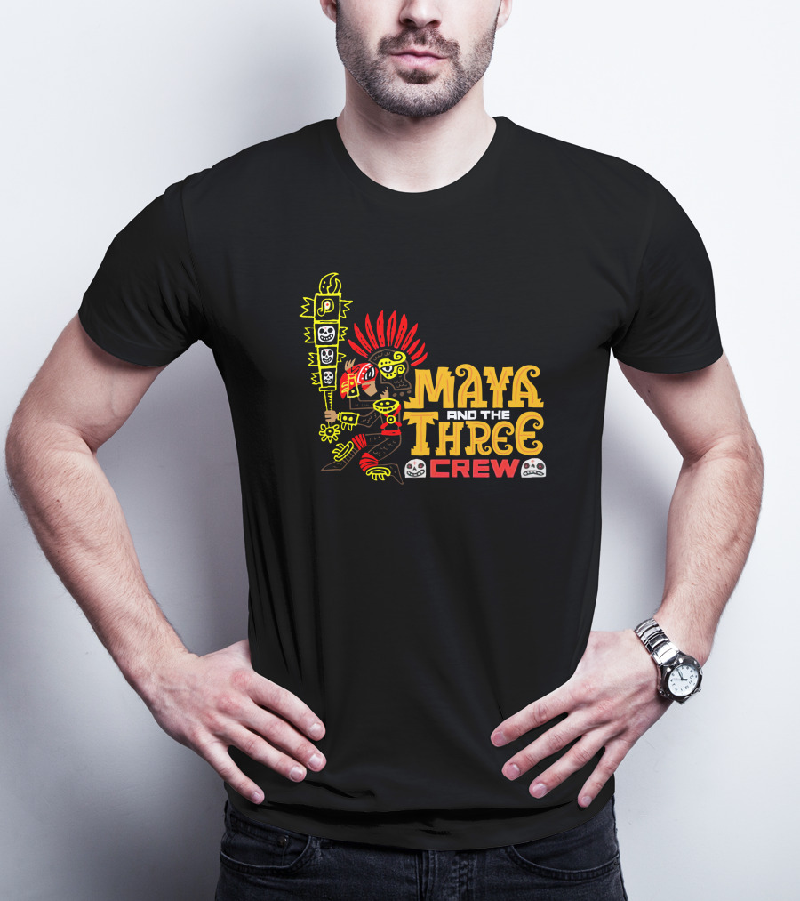 Maya And The Three Crew Jorge R Gutierrez Iconic Warrior T-Shirt