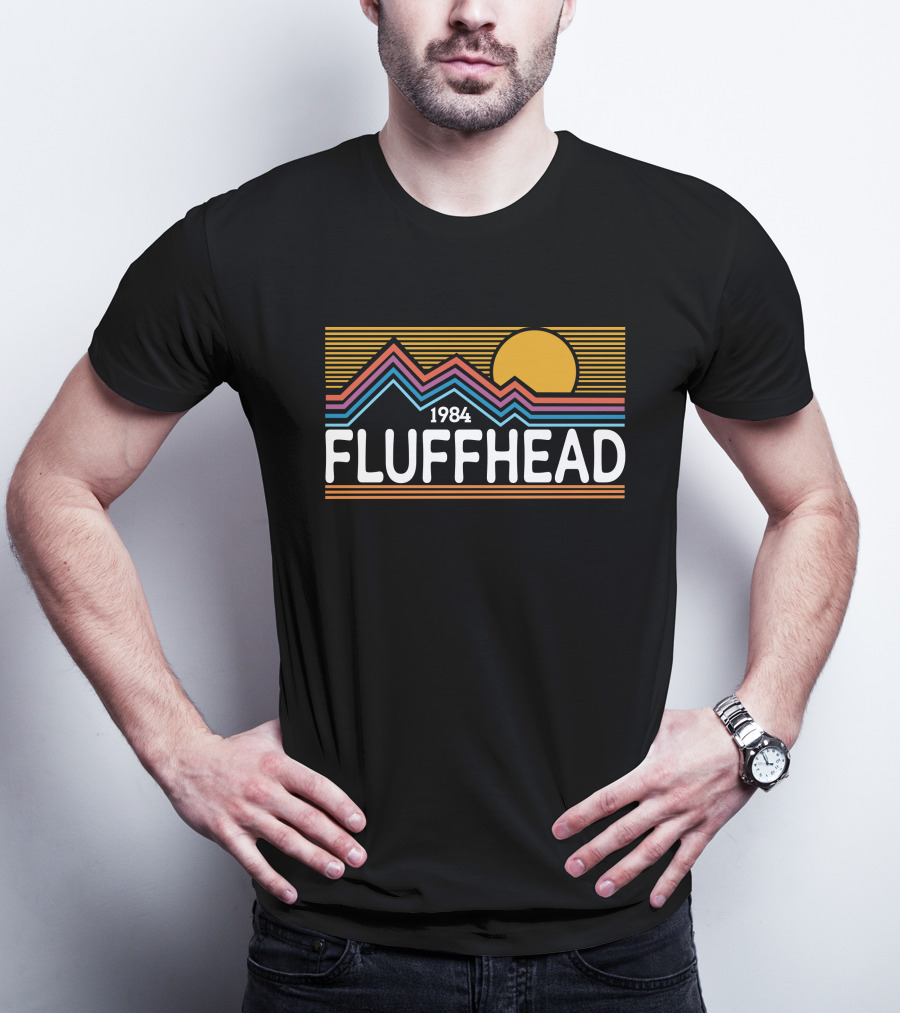 1984 Fluffhead Phish Design With Sun And Mountain Stripes T-Shirt