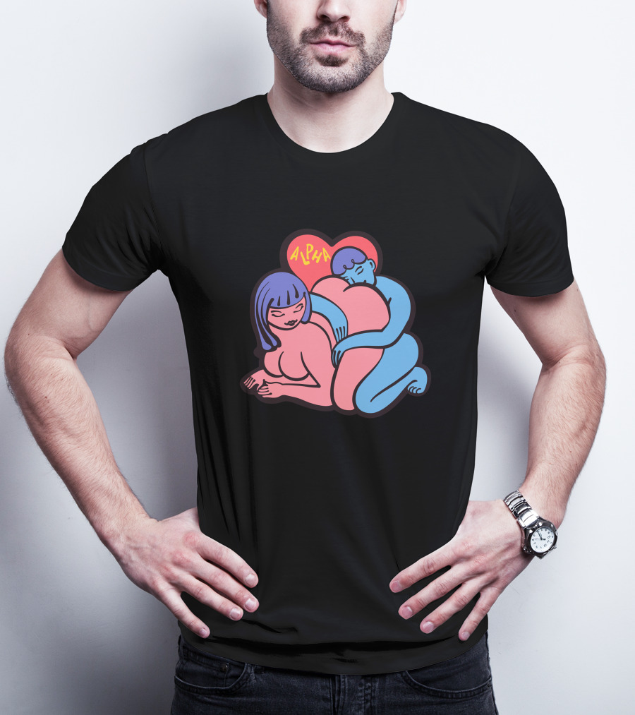 Alpha Channeling Snuggle Heart Embrace T-Shirt