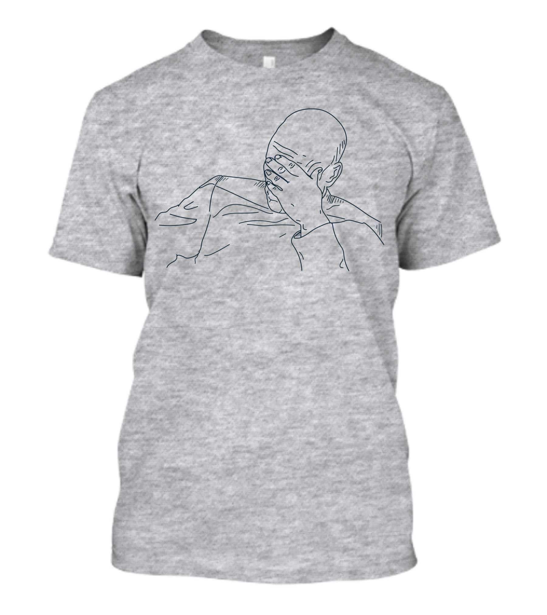 Star Trek The Next Generation Jean-Luc Picard Facepalm Line T-Shirt