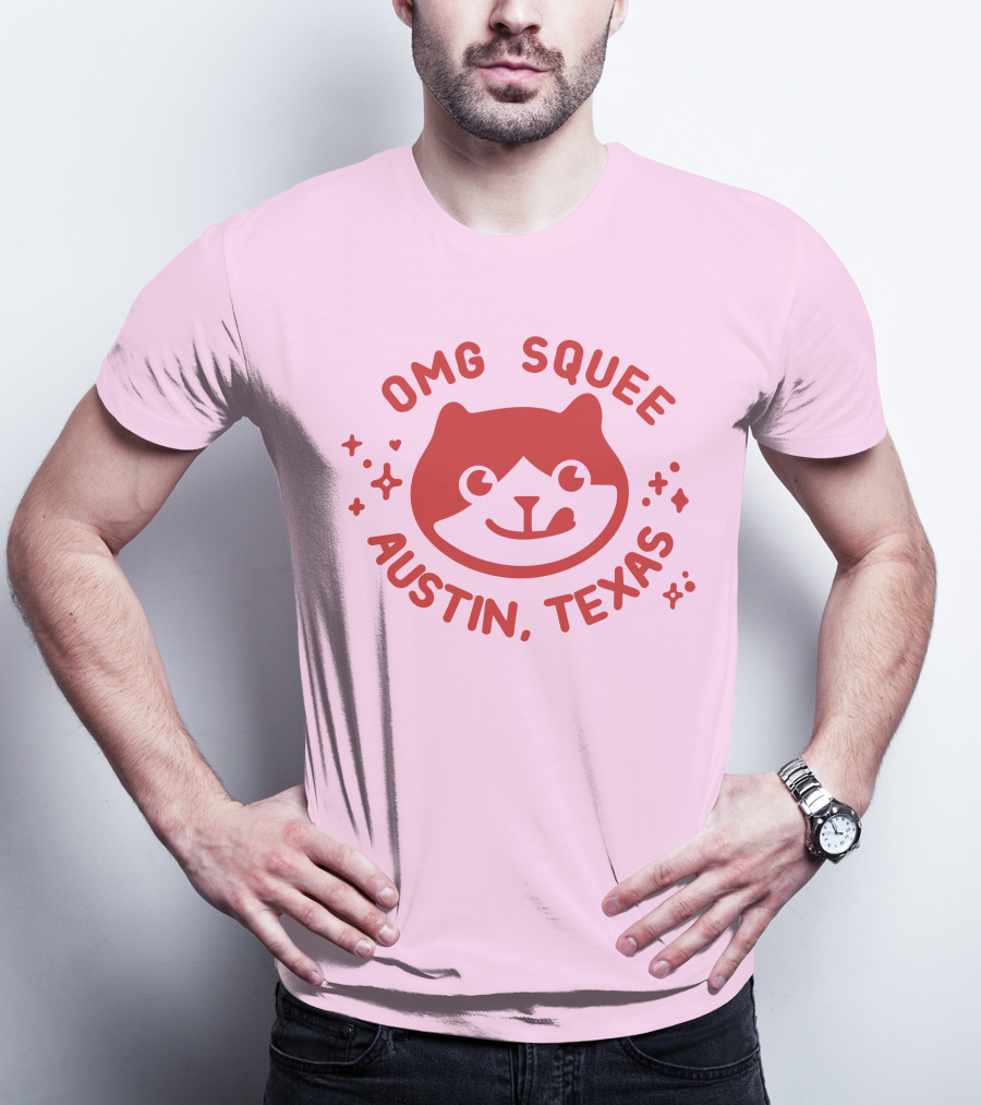OMG Squee Austin Texas Cute Cat T-Shirt