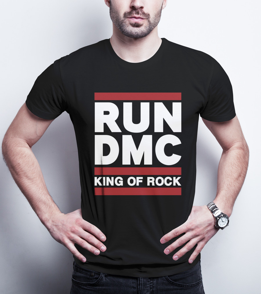 Allinhiphop Run DMC King Of Rock Retro T-Shirt
