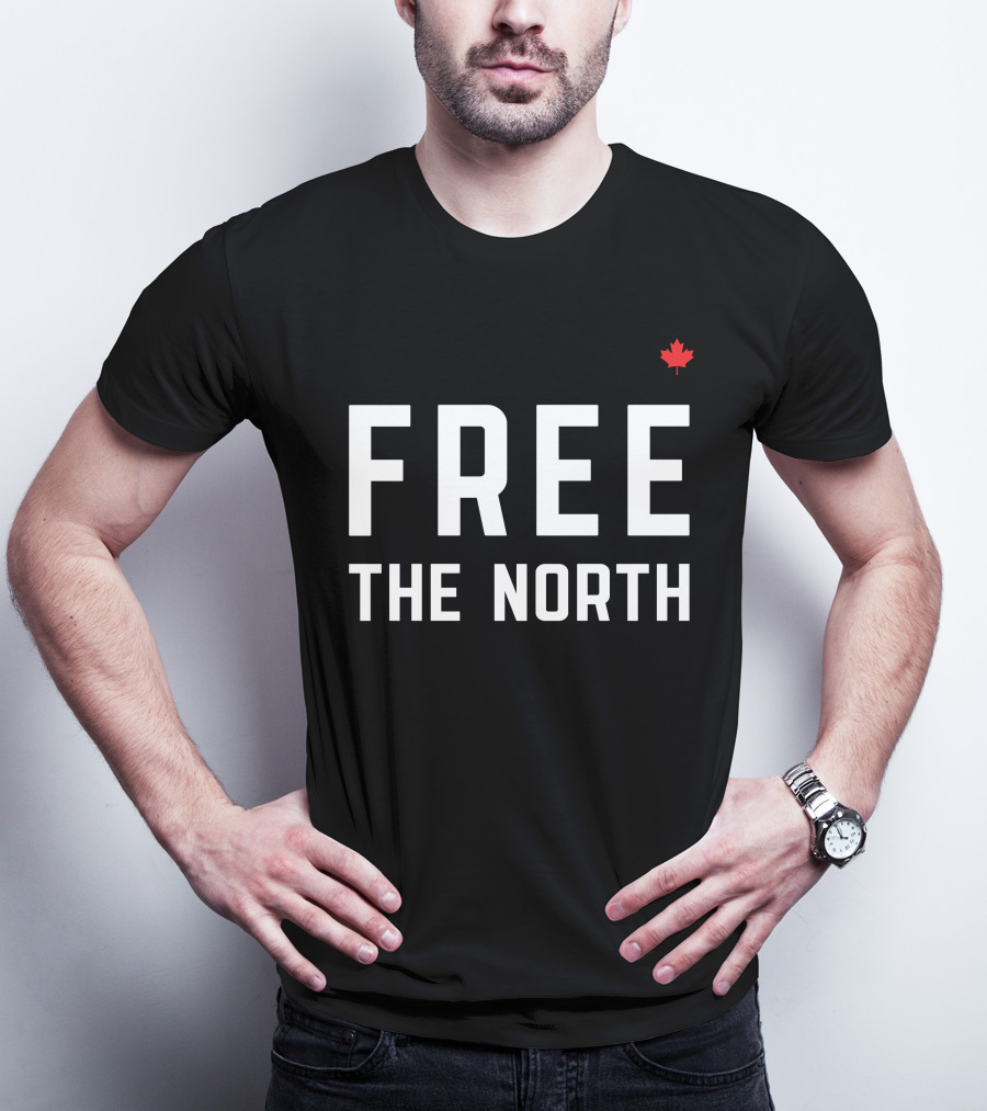 DanGerCat2 Canada Truckers For Freedom Free The North Maple Leaf T-Shirt
