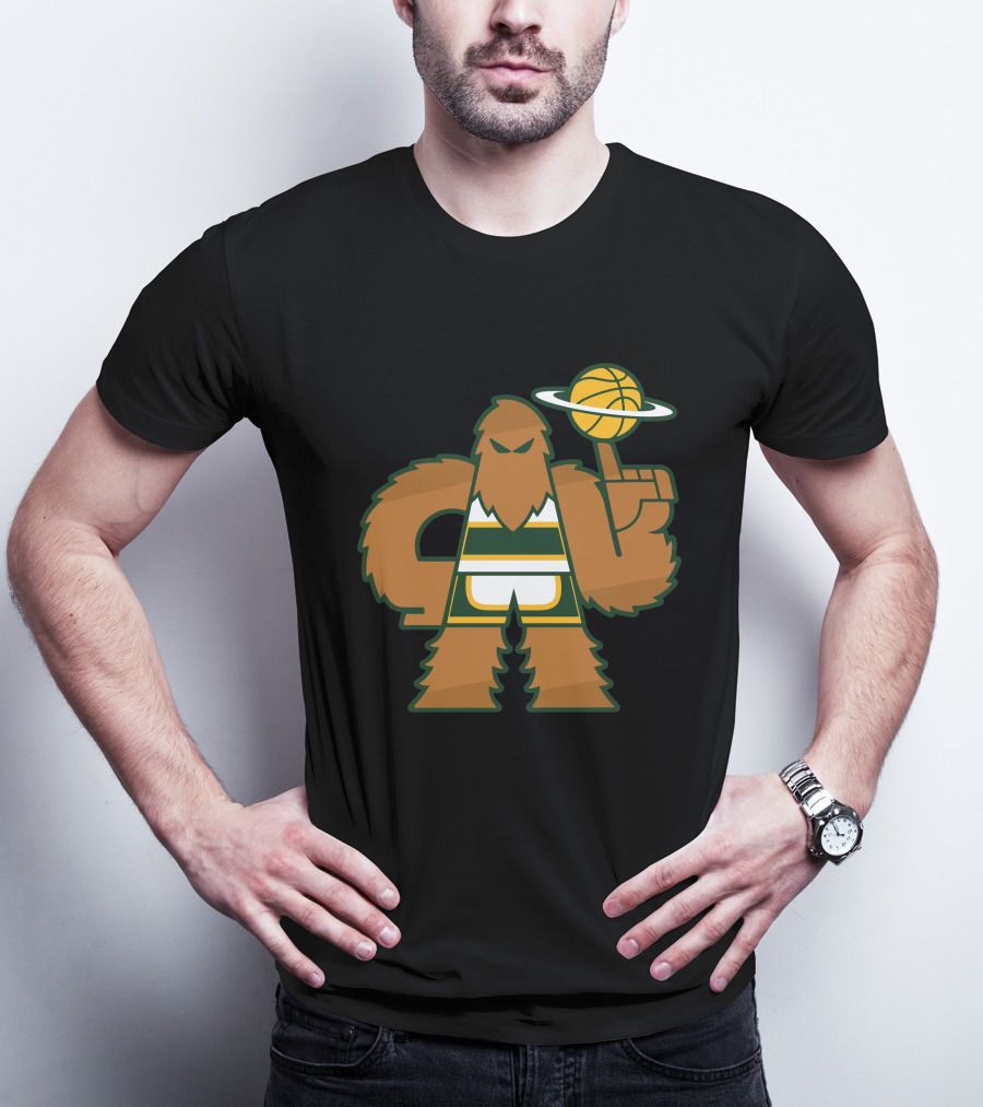 Simplyseattle Merch Super Squatch Basketball T-Shirt