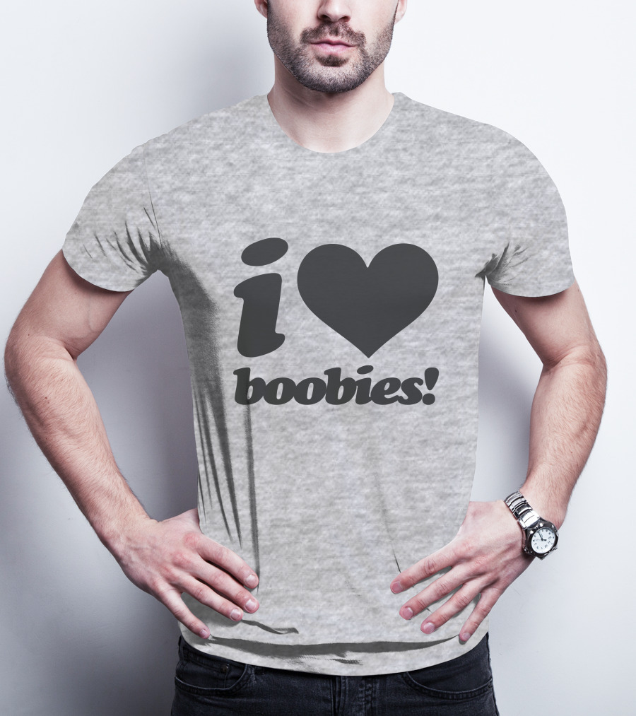 Rash I Love Boobies I Heart Boobies T-Shirt