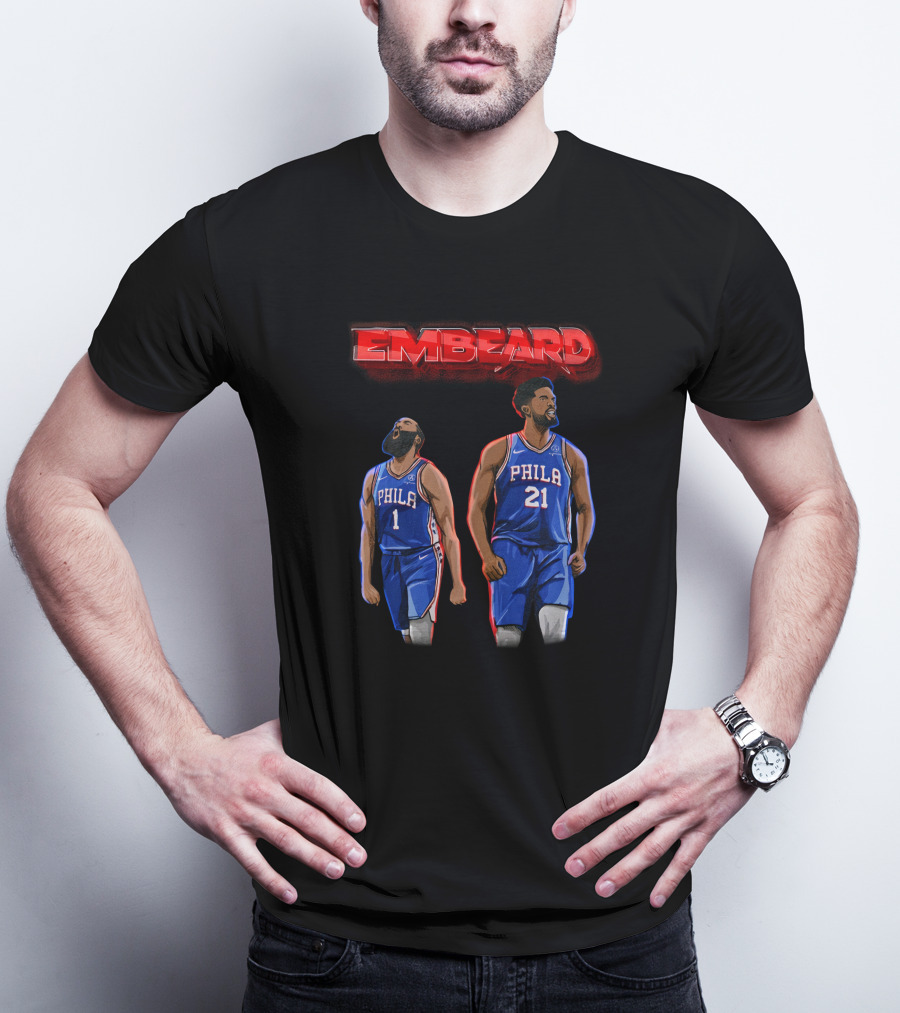 Embeard Philly Dynamic Duo Philadelphia 76ers Dsaraiyart Creator Spring T-Shirt
