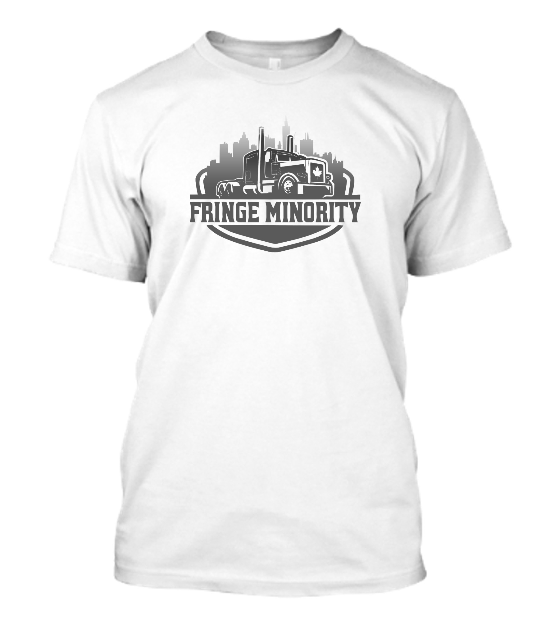 Fringe Minority Truck Cityscape Alexandra Lavoie Rebel News Store T-Shirt