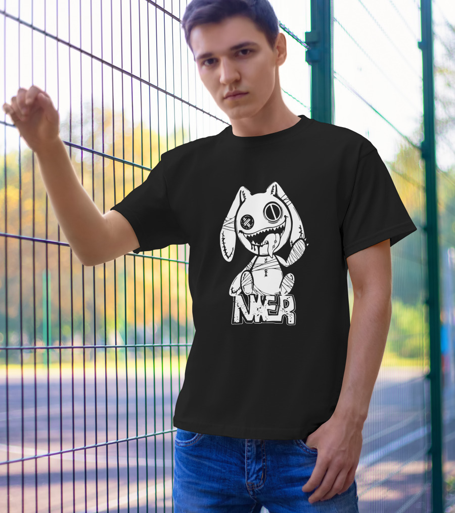 Nier Automata Scariest Rabbit Graphic Nier Tokyo Shop T-Shirt