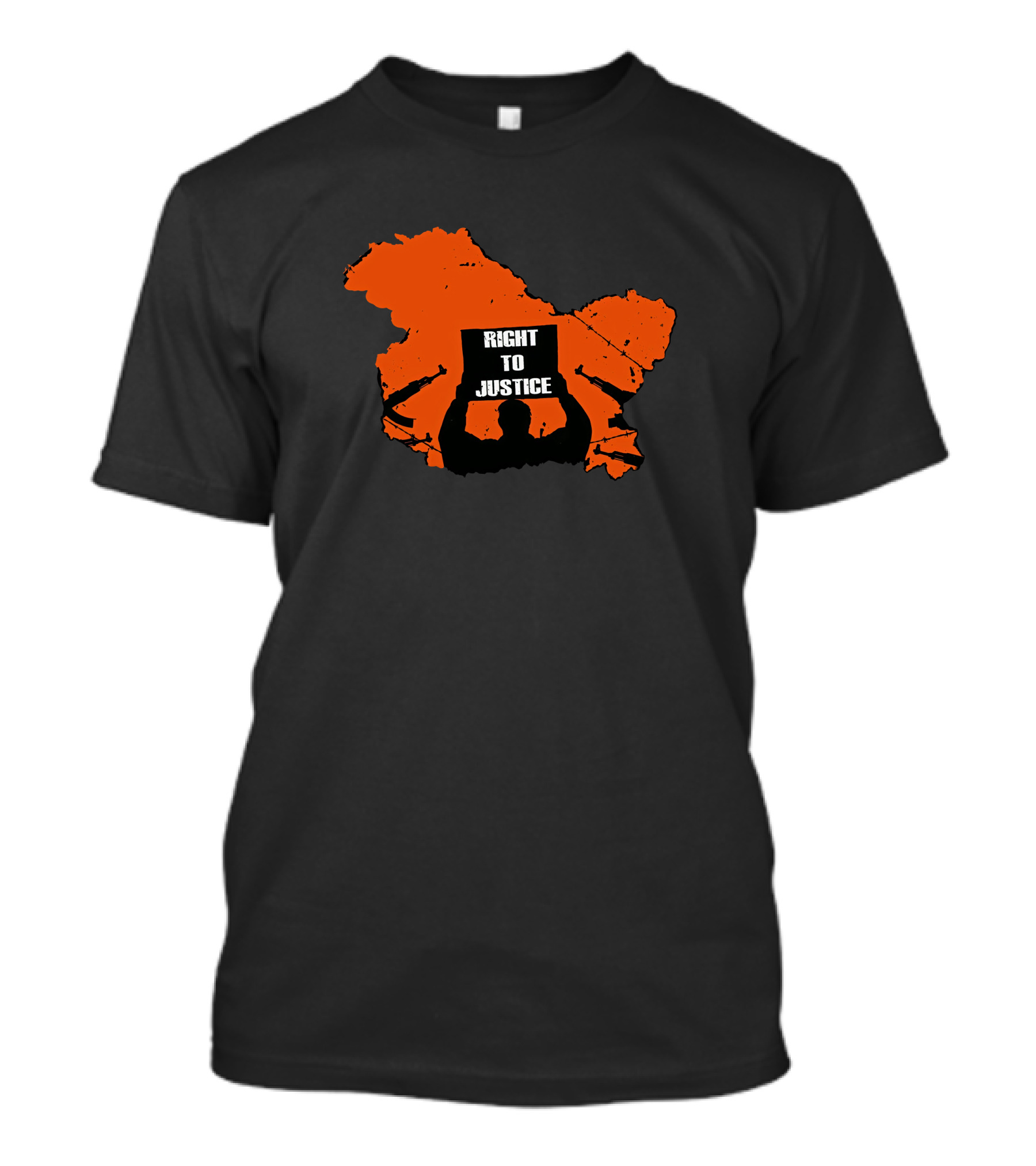 Vivek Ranjan Agnihotri Right To Justice Genocide Akshay Dhanak Kashmir Map T-Shirt