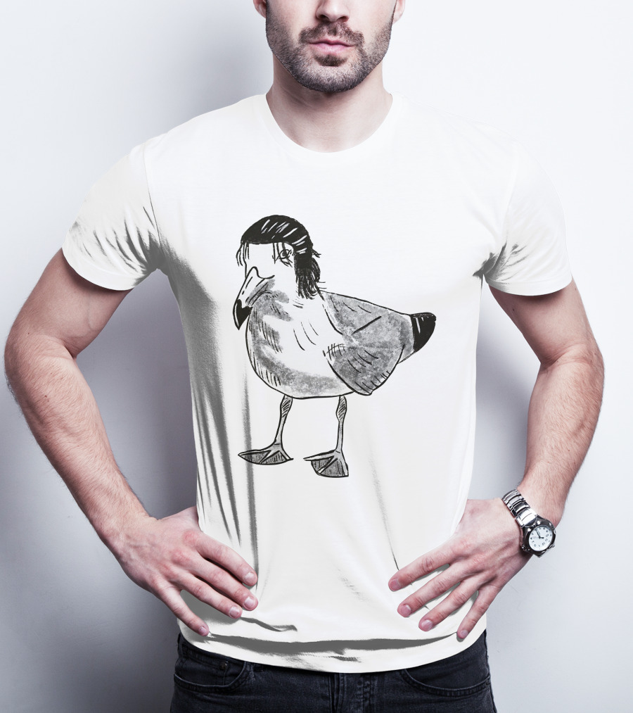 Eren Yeager Seagull Toast Guy Bird Anime Meme T-Shirt