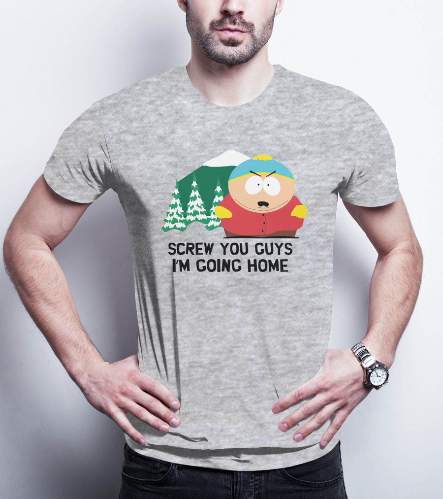 South Park Screw You Guys I'm Going Home Cartman Mountains Scene T-Shirt