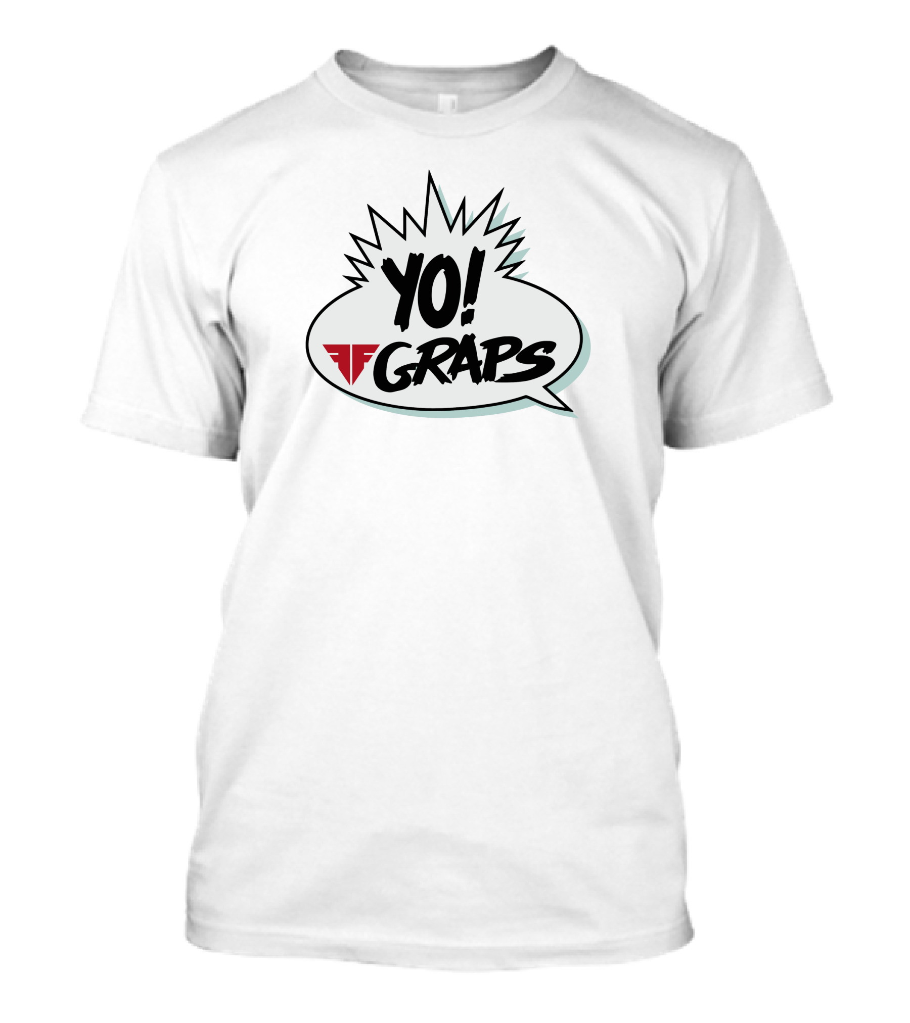 Fightful Shop Yo Raps Yo Graps Speech Bubble T-Shirt