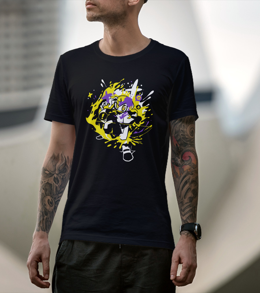 The Yetee Shop Squid 3 Vibrant Supernova Leslie T-Shirt
