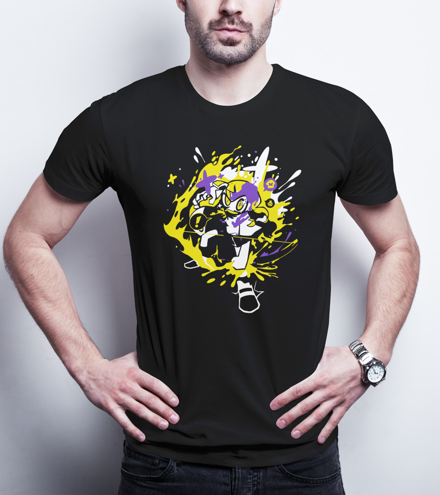 The Yetee Shop Squid 3 Vibrant Supernova Leslie T-Shirt