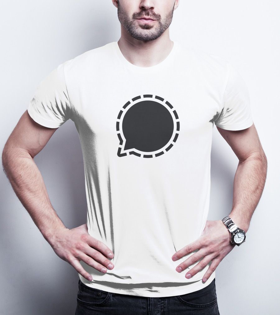 Signal Messenger Logo Bubble Chat T-Shirt