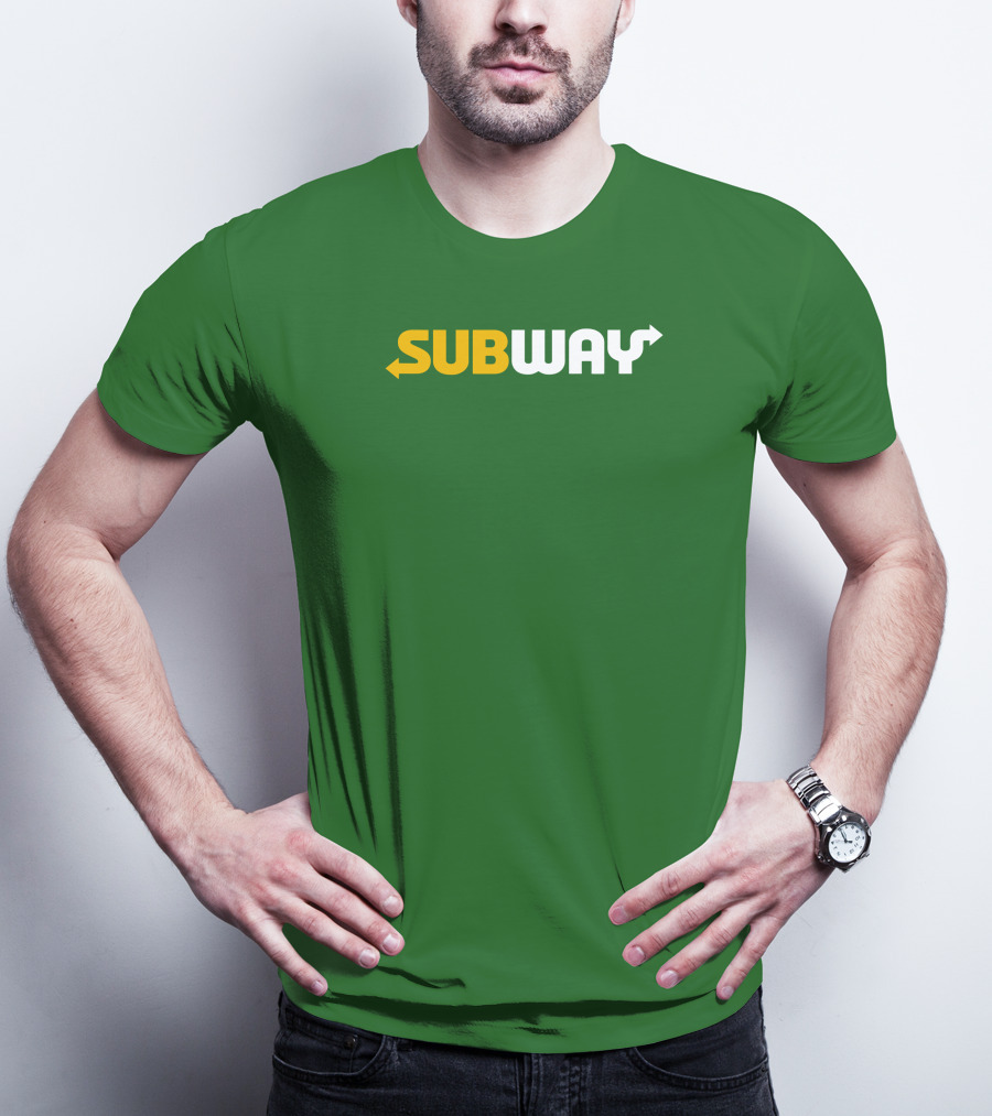 Keefler Subway Logo With Green Background T-Shirt