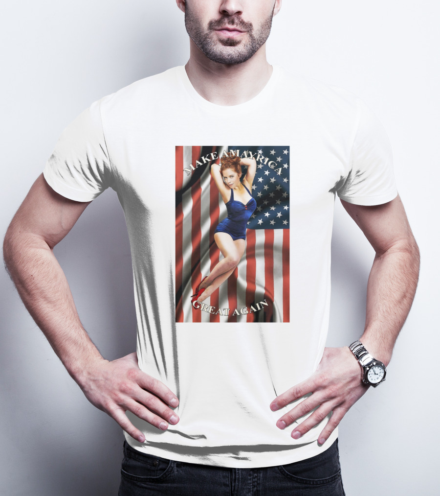 MAKE AMERICA GREAT AGAIN US FLAG PIN-UP MODEL T-Shirt