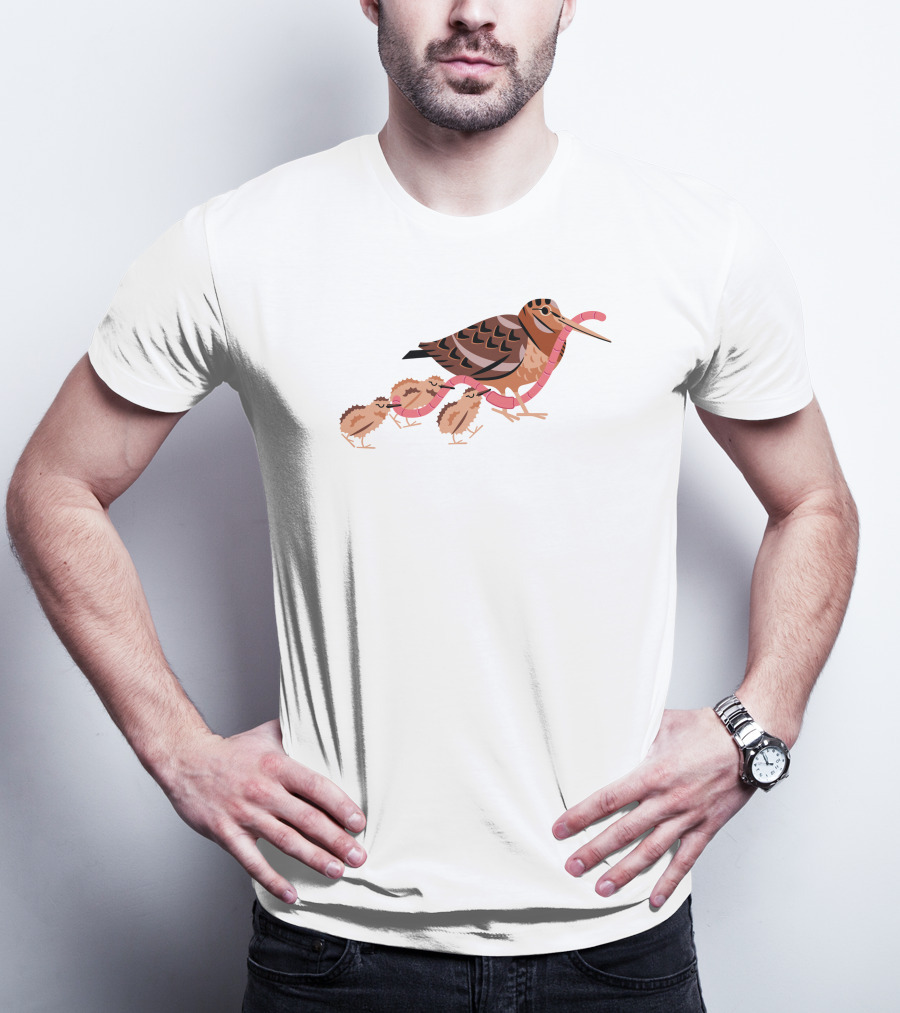 Everpress Shop Everybody Grab Hold Bird And Chicks With Worms T-Shirt