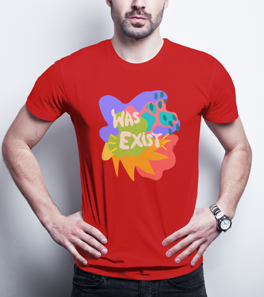 Soleoado Leȯ Was Exist Was Exist Colorful Abstract T-Shirt