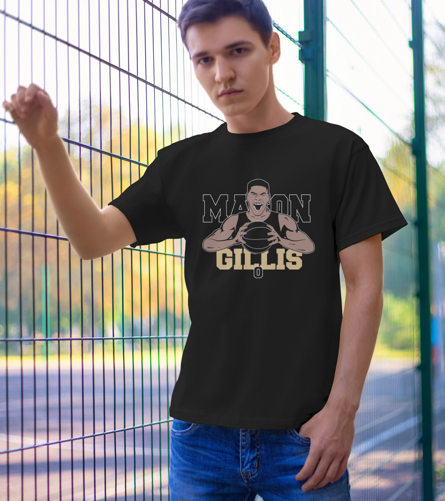 Mason Gillis Basketball Player Energetic Portrait Jon Rothstein Nice Bison Store T-Shirt