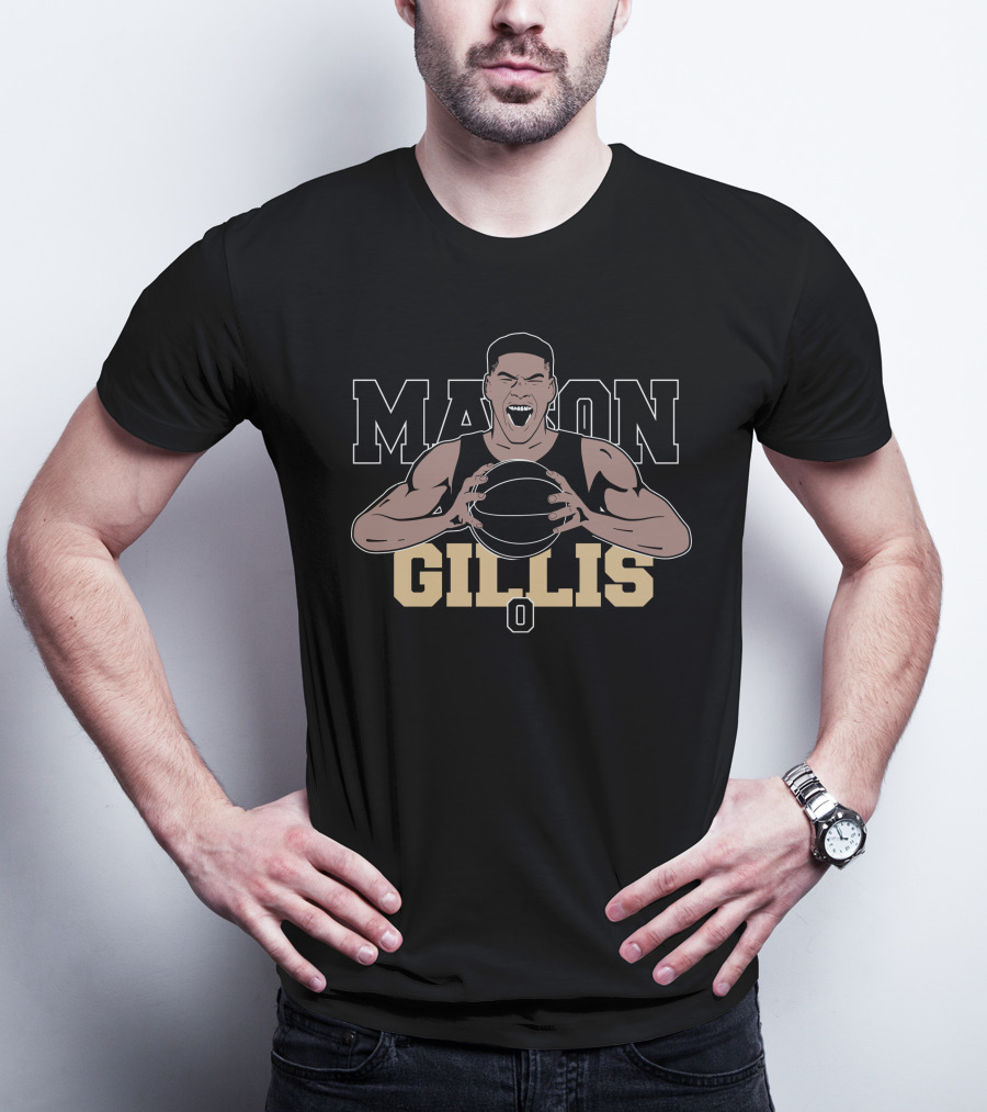 Mason Gillis Basketball Player Energetic Portrait Jon Rothstein Nice Bison Store T-Shirt
