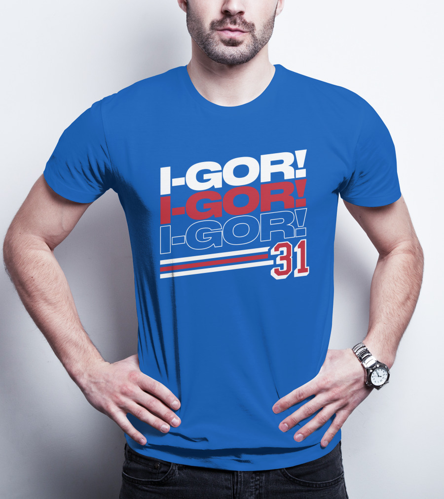We Bleed Blue NYC Merch Store I-Gor I-Gor I-Gor 31 T-Shirt